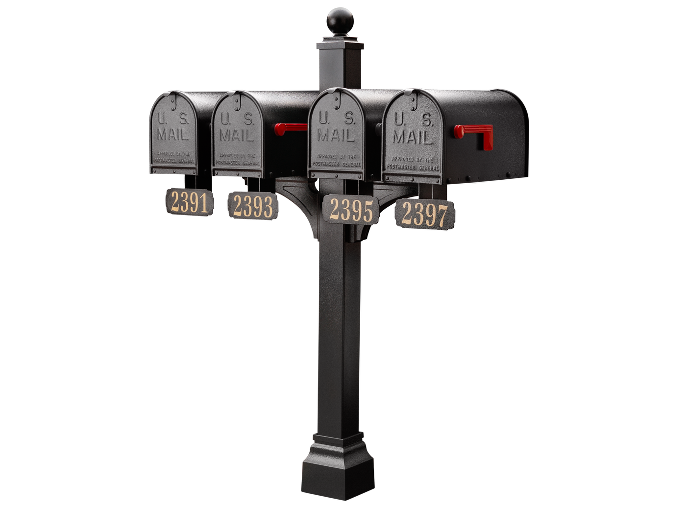 Janzer Series Post Mounted Mailboxes