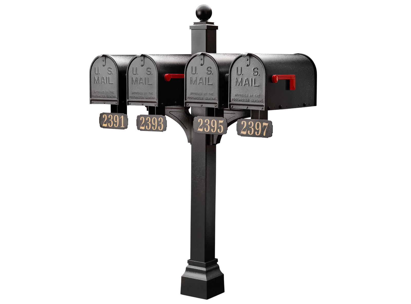Janzer Series Post Mounted Mailboxes