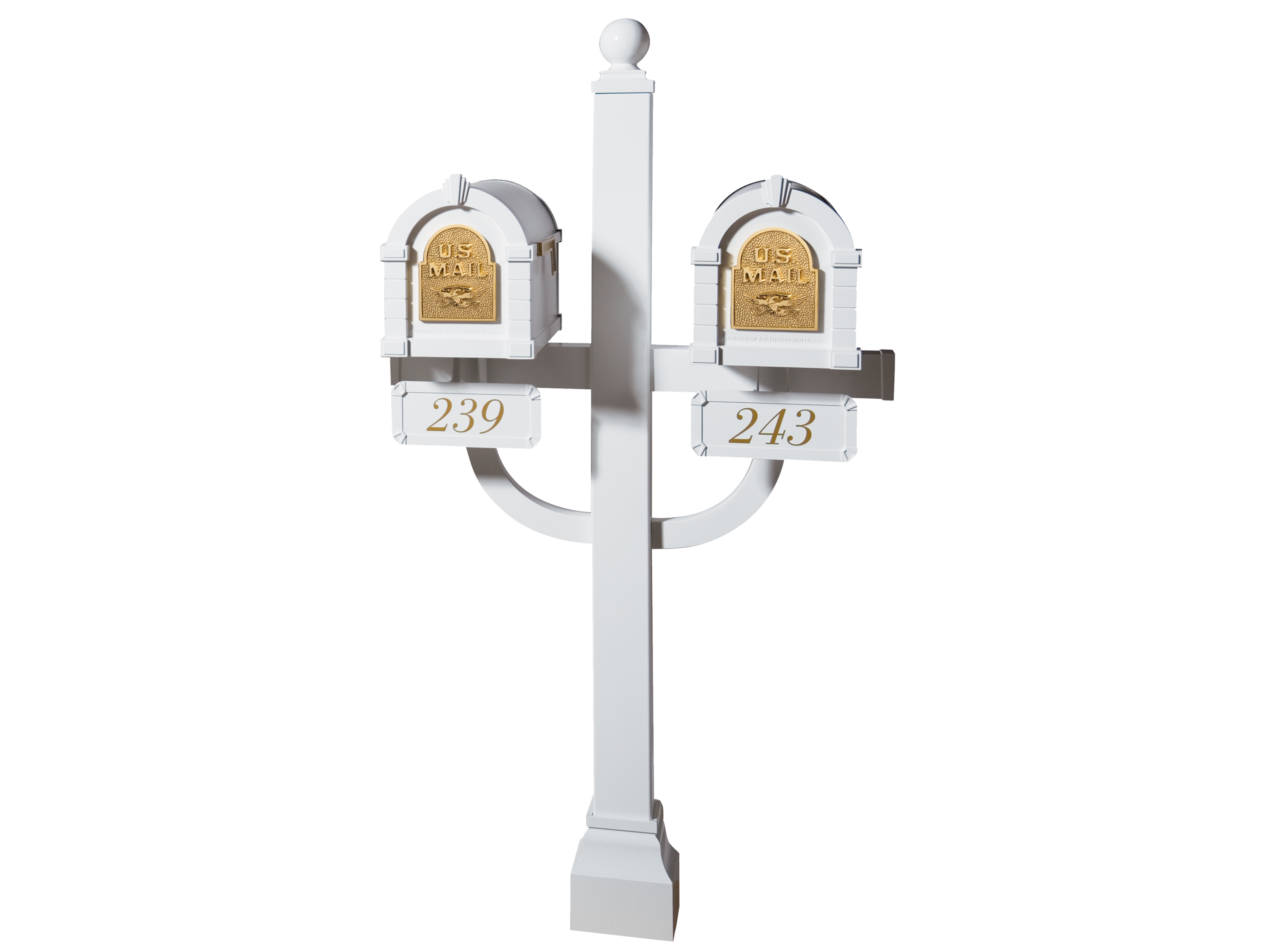 Keystone Series Post Mounted Mailboxes