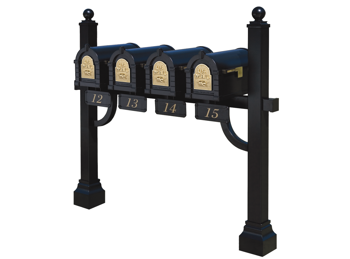 Keystone Series Post Mounted Mailboxes